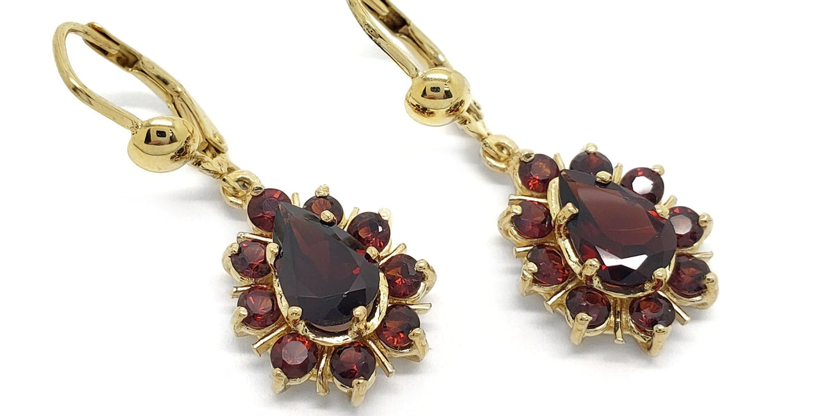 garnet earrings